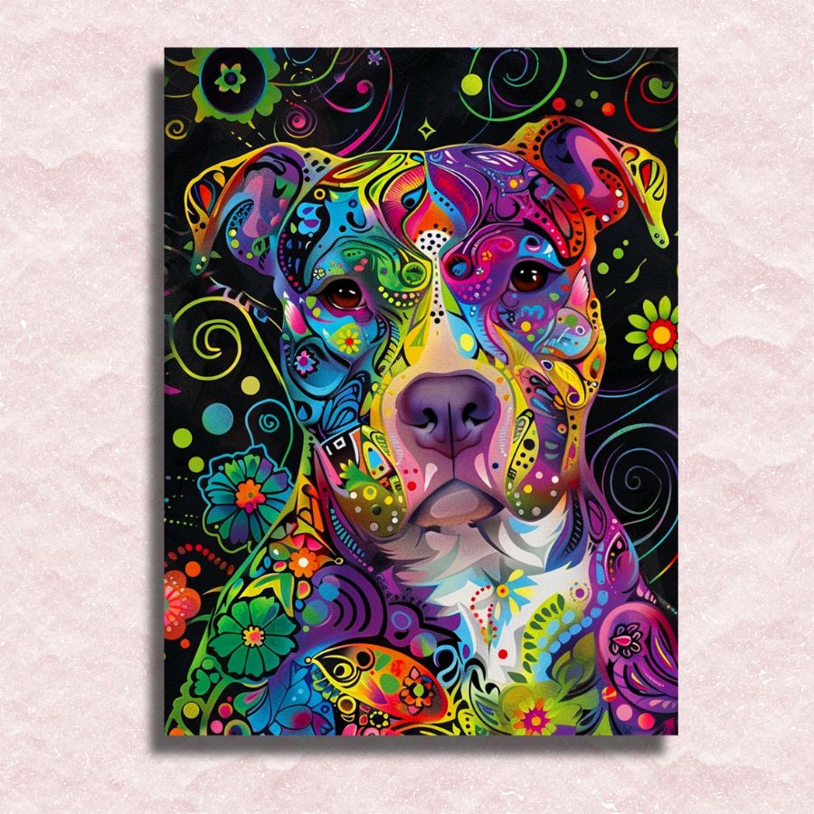 Psychedelic Dog Paint By Numbers Kit Painting By Numbers Shop psychedelic-dog-paint-by-numbers-kit-painting-by-numbers-shop