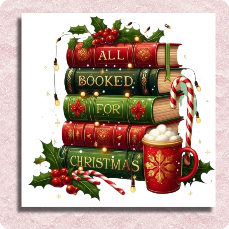 Christmas Book Stack - Paint by Numbers Kit – Painting By Numbers Shop