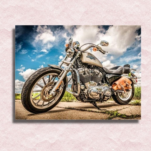 Harley Davidson Motorrad - Malen nach Zahlen – Painting By Numbers Shop