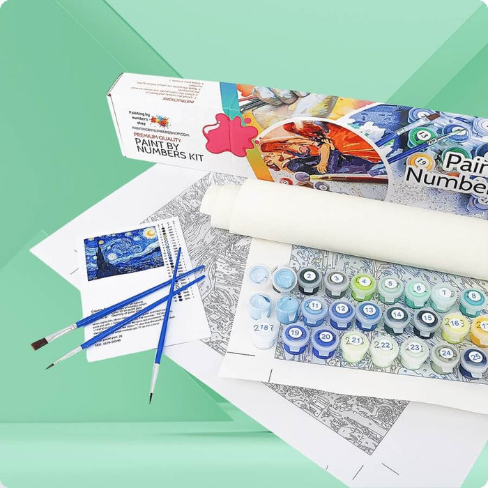 Kürbishexen-Grinsen - Malen nach Zahlen Set – Malen nach Zahlen Shop