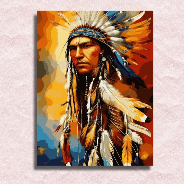 Tribal Chief - Paint by Number – Painting By Numbers Shop