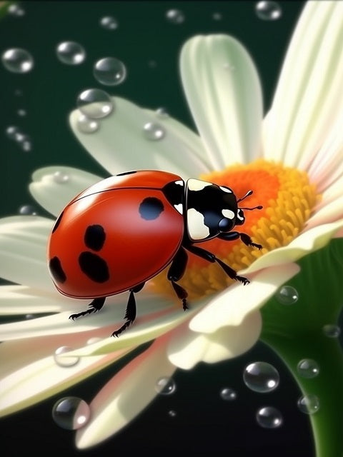 Ladybug Paint by Numbers - Painting by numbers shop – Painting By ...