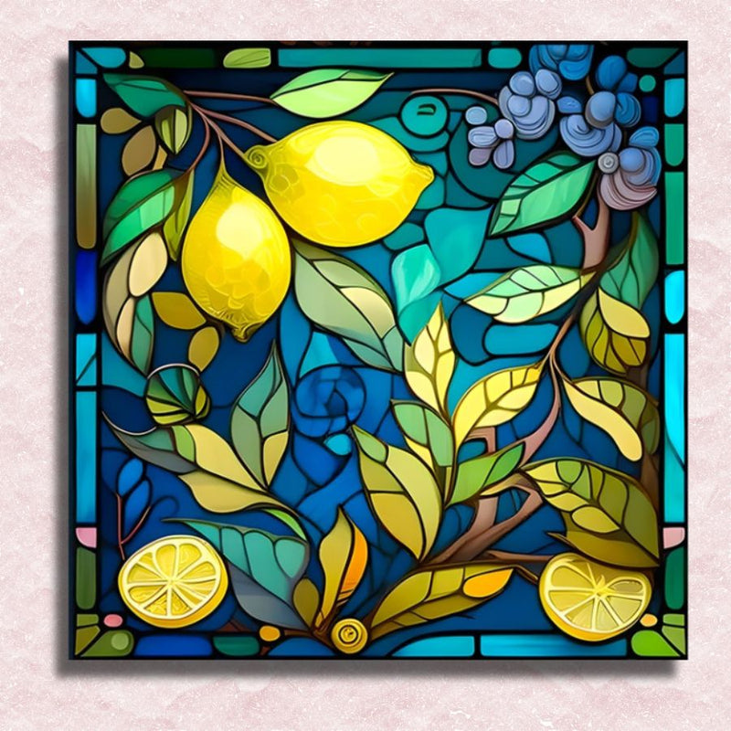 Lemon Stained Glass Art - Paint by Numbers – Painting By Numbers Shop